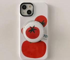 Tomato Print Iphone Case With Popsocket Grip on Luulla