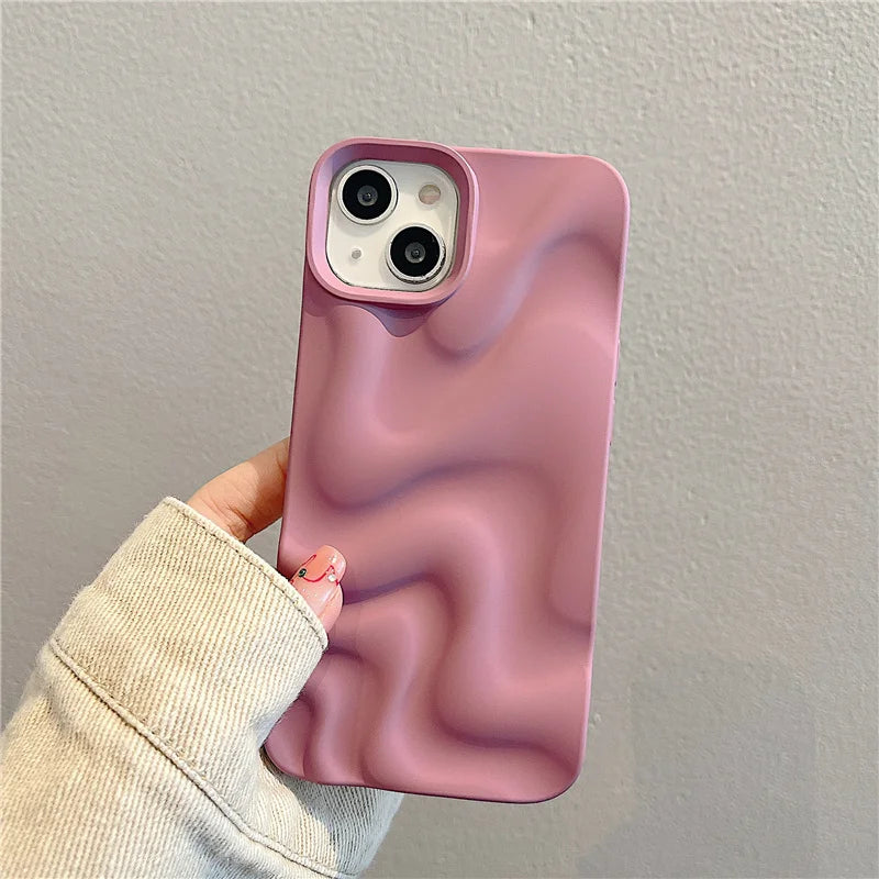 Elegant 3d Wavy Design Iphone Case on Luulla