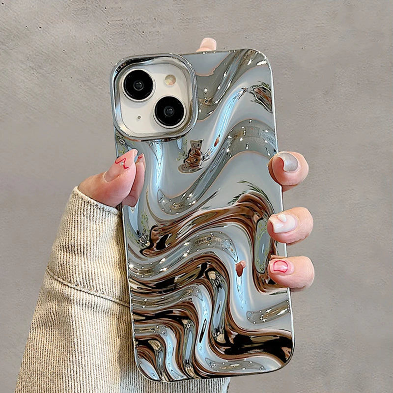 Elegant 3d Wavy Design Iphone Case on Luulla