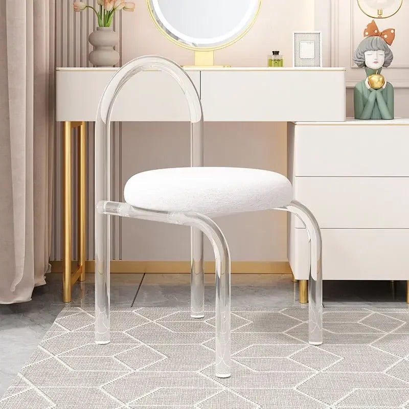 Clear vanity chair store