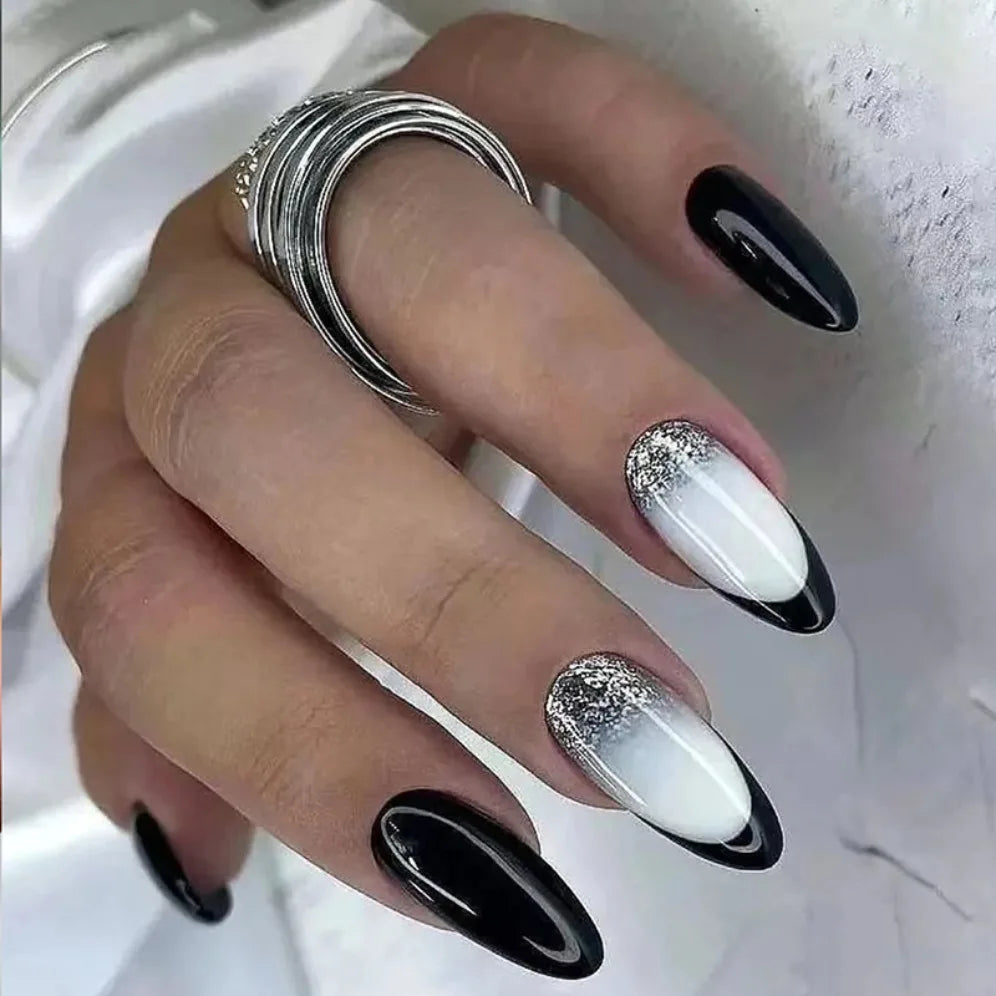 White ombre nails store