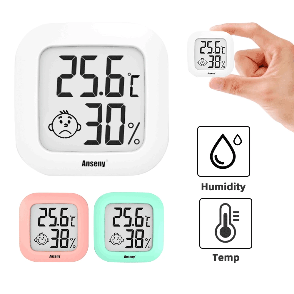 Digital Hygrometer Indoor Thermometer Humidity Monitor With Temperature ...