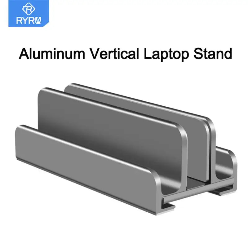 Space-saving Aluminum Vertical Laptop Stand Adjustable Dock on Luulla