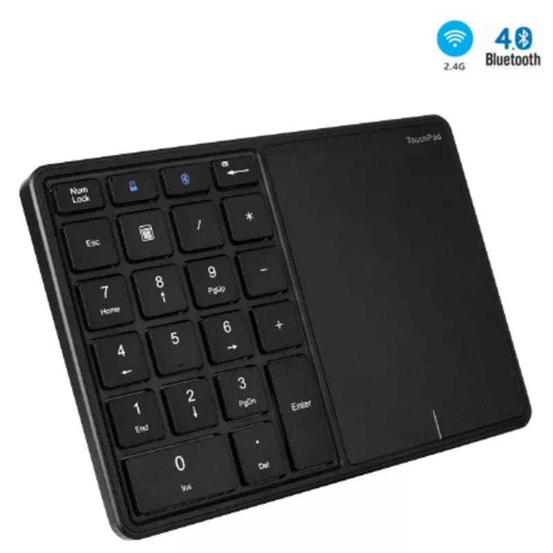 Wireless Bluetooth Numeric Keypad With Integrated Touchpad on Luulla