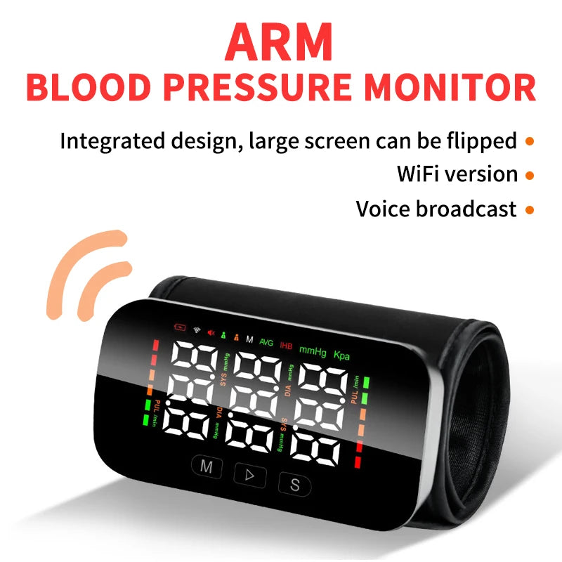 Digital Arm Blood Pressure Monitor With Voice Broadcast, Wifi on Luulla