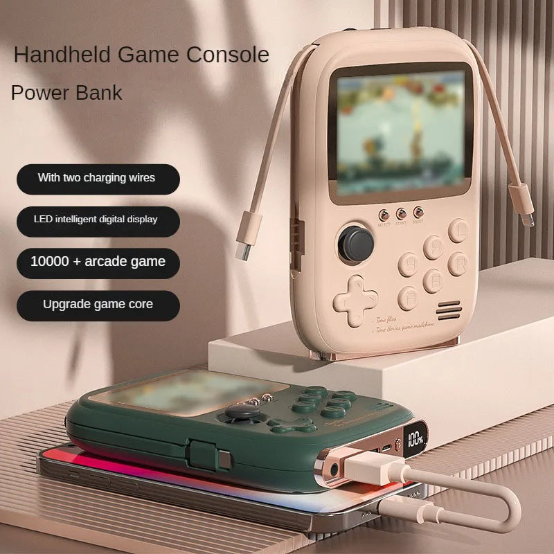 Retro Portable Game Console Power Bank With Led Display on Luulla