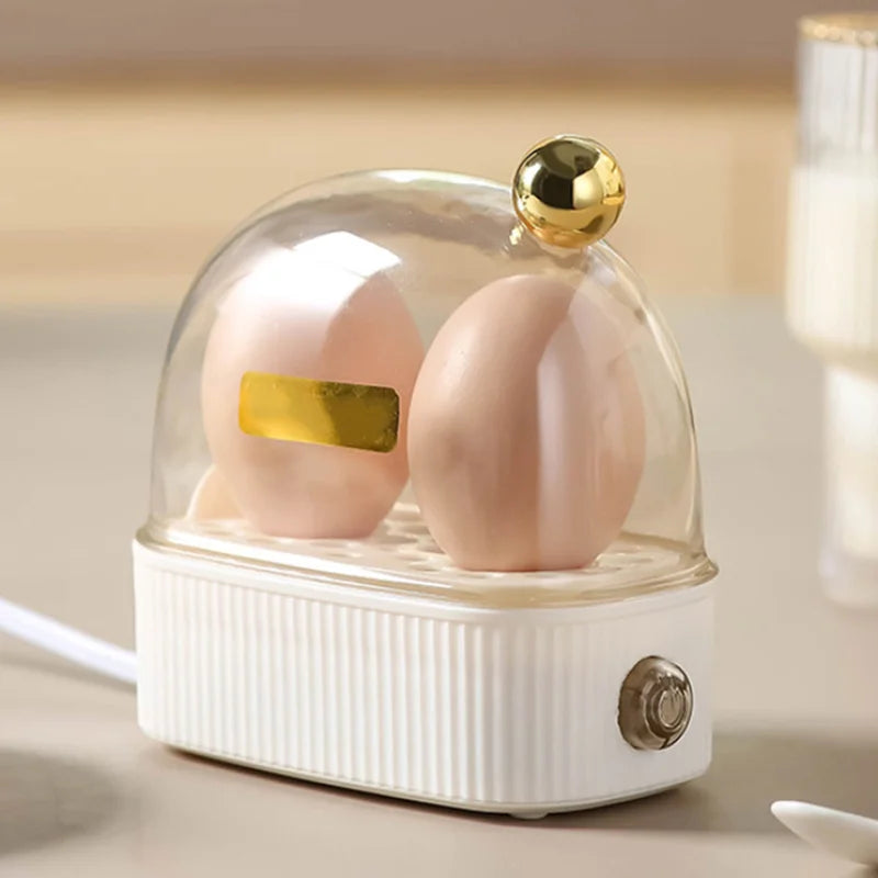 Compact Single Egg Cooker With Transparent Dome Cover on Luulla