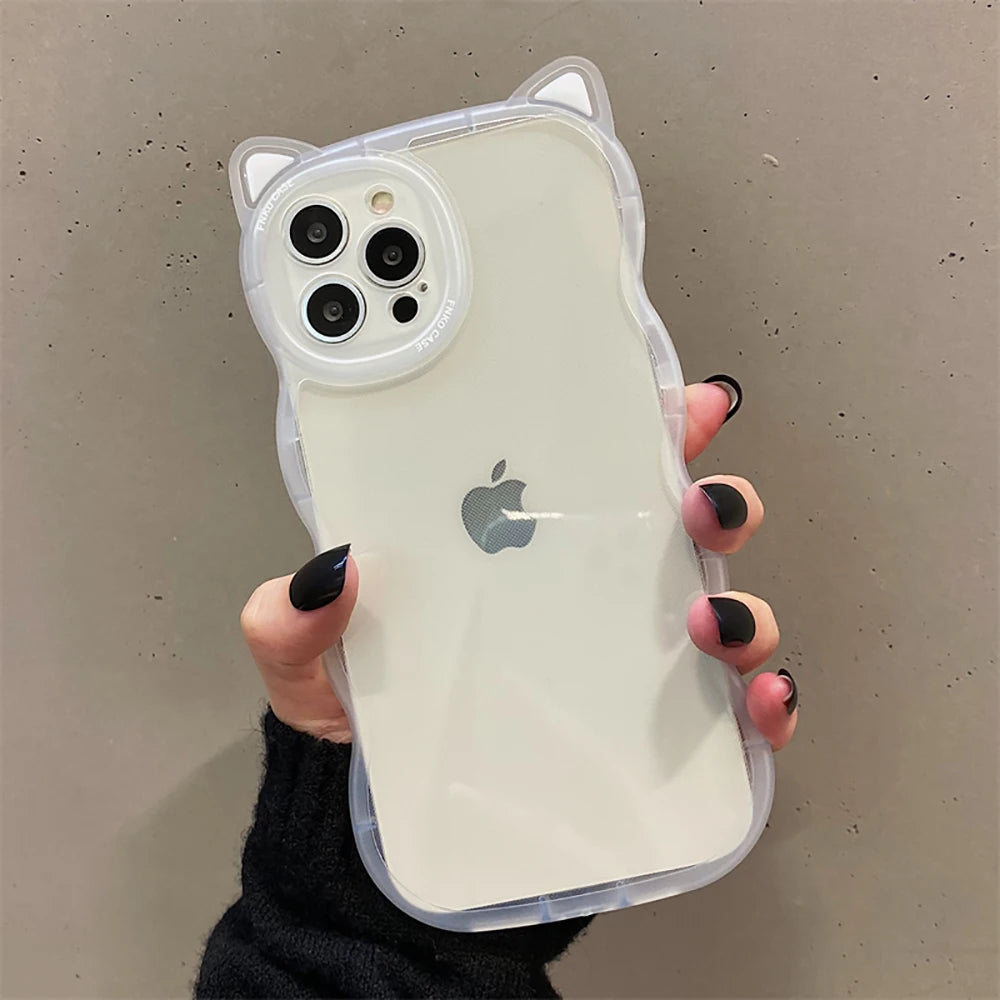 Clear Cat Ears Iphone Case - Cute Design on Luulla