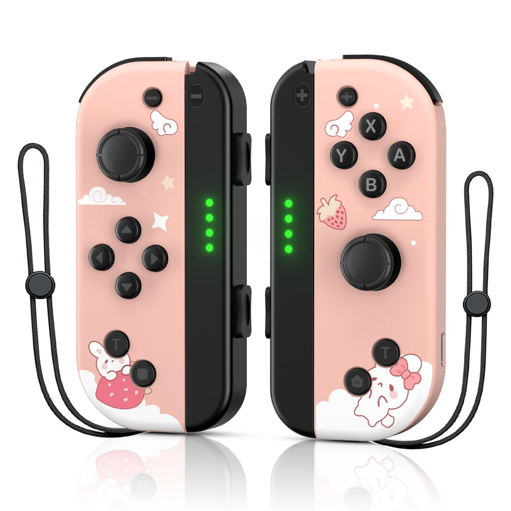 Cute Pink Nintendo Switch Joy-con Controllers Pair on Luulla