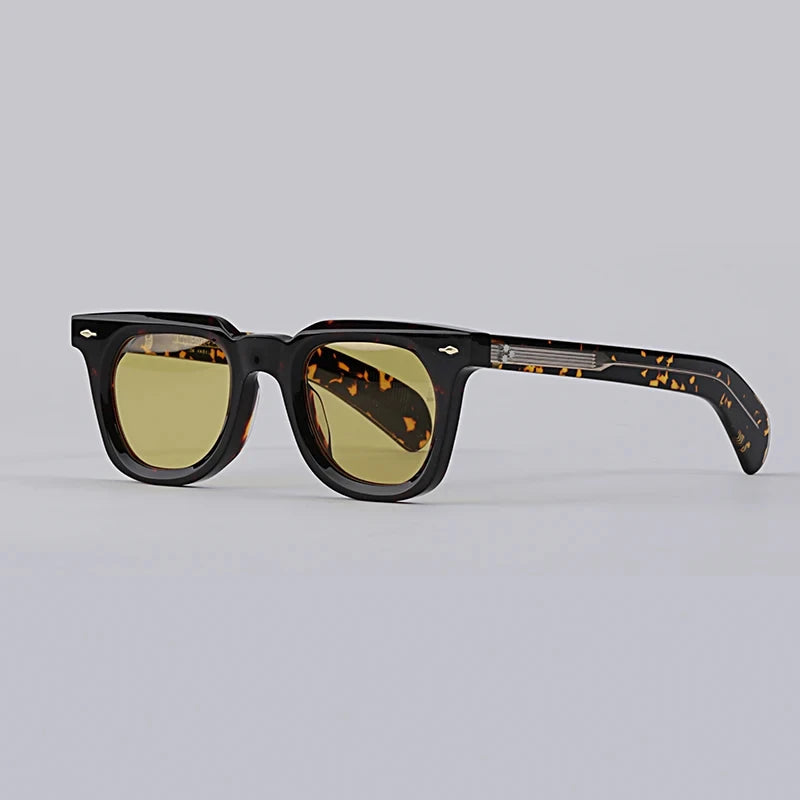 Retro Tortoise Shell Frame Square Sunglasses For Men on Luulla