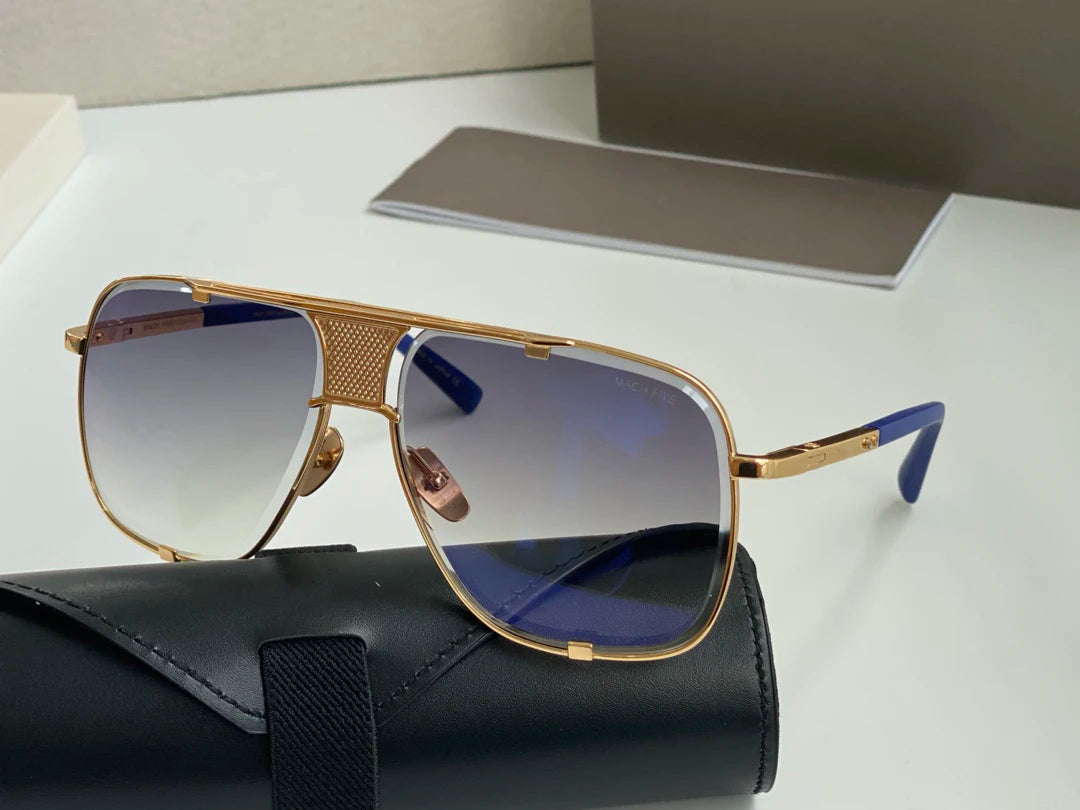Gold Frame Aviator Sunglasses With Gradient Lenses on Luulla