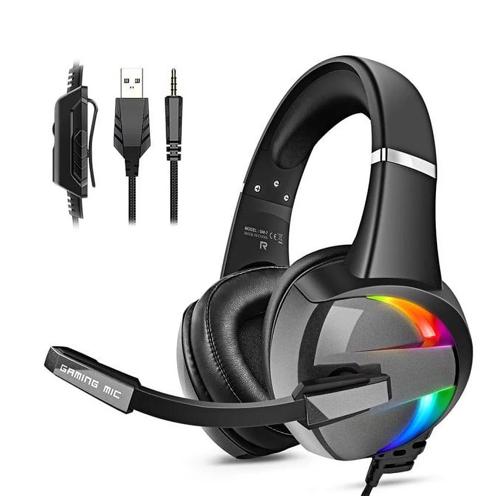 Rgb Gaming Headset With Microphone And Controls on Luulla