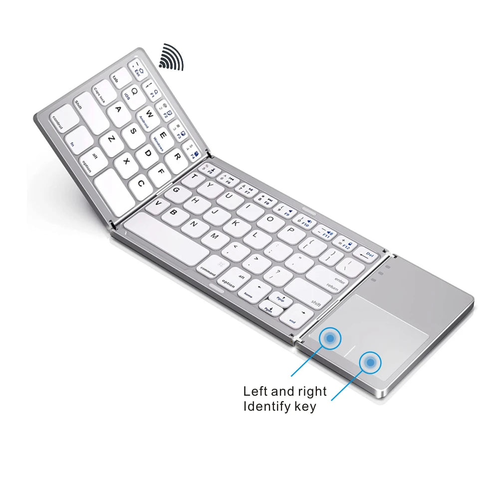 Portable Bluetooth Foldable Keyboard With Touchpad Functionality on Luulla