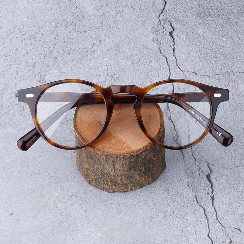 Vintage Round Tortoise Shell Eyeglasses For Unisex on Luulla