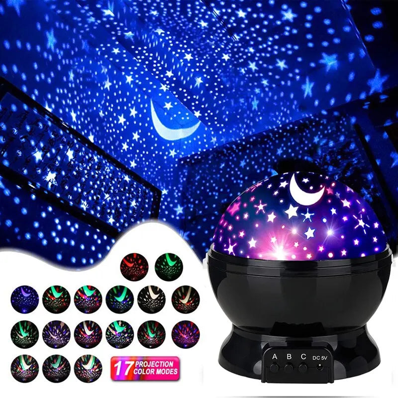 Starry Night Galaxy Projector Lamp - 17 Modes on Luulla