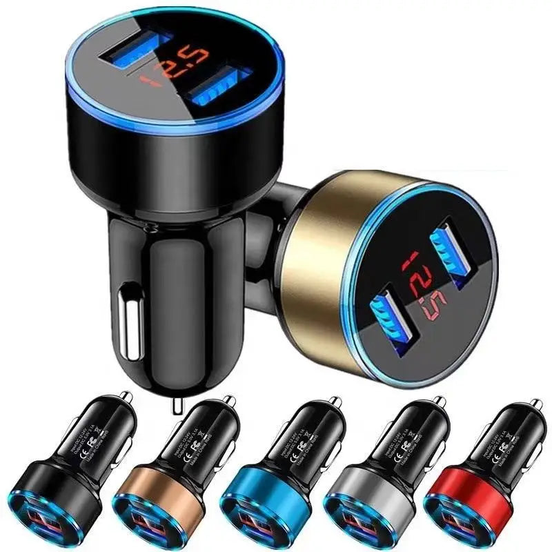 Dual Usb Car Charger Adapter With Led Display on Luulla