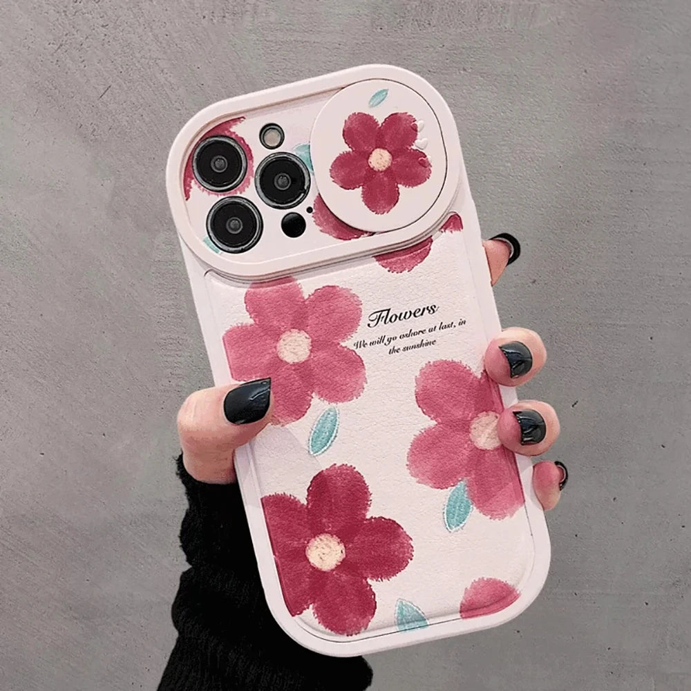 Floral Design Phone Case With Popsocket Attachment on Luulla