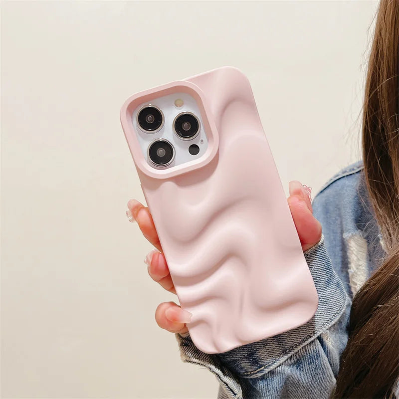 Elegant 3d Wavy Design Iphone Case on Luulla