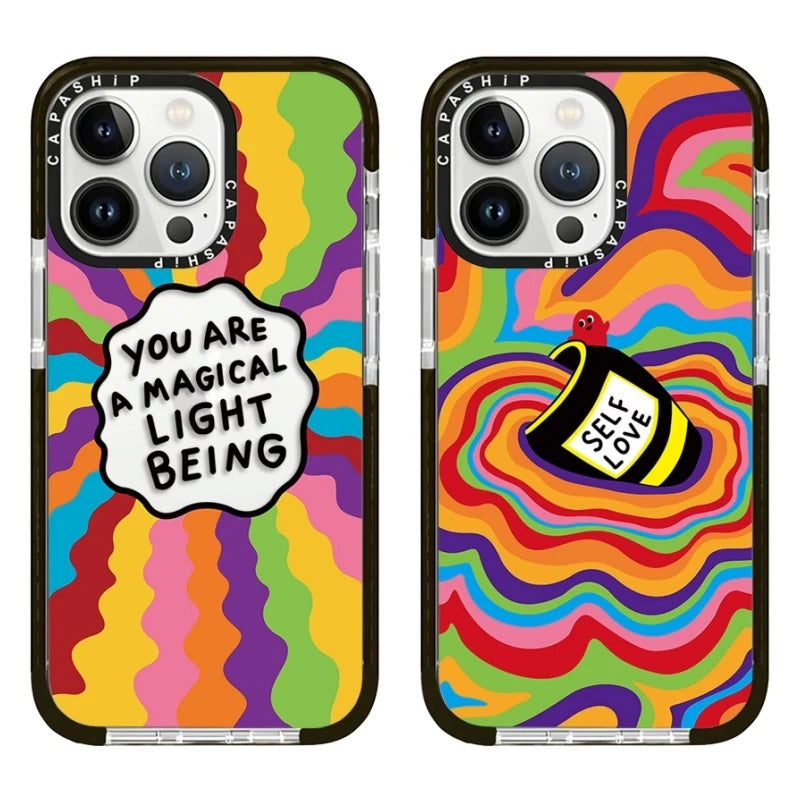 Vibrant Colorful Inspirational Quote Phone Cases on Luulla