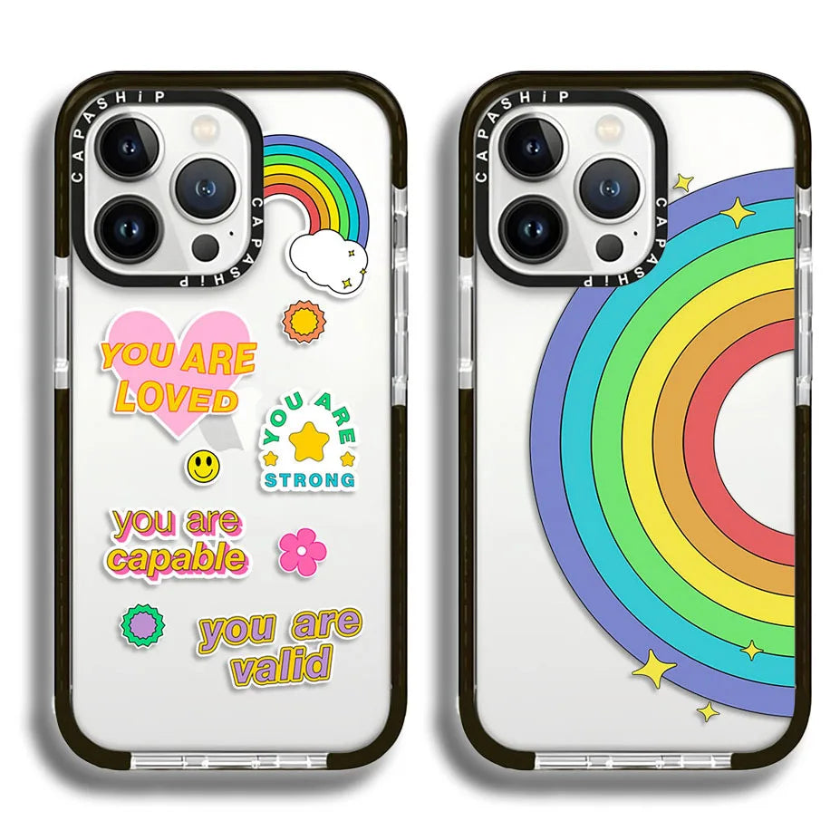 Inspirational Rainbow Iphone Case With Motivational Quotes on Luulla