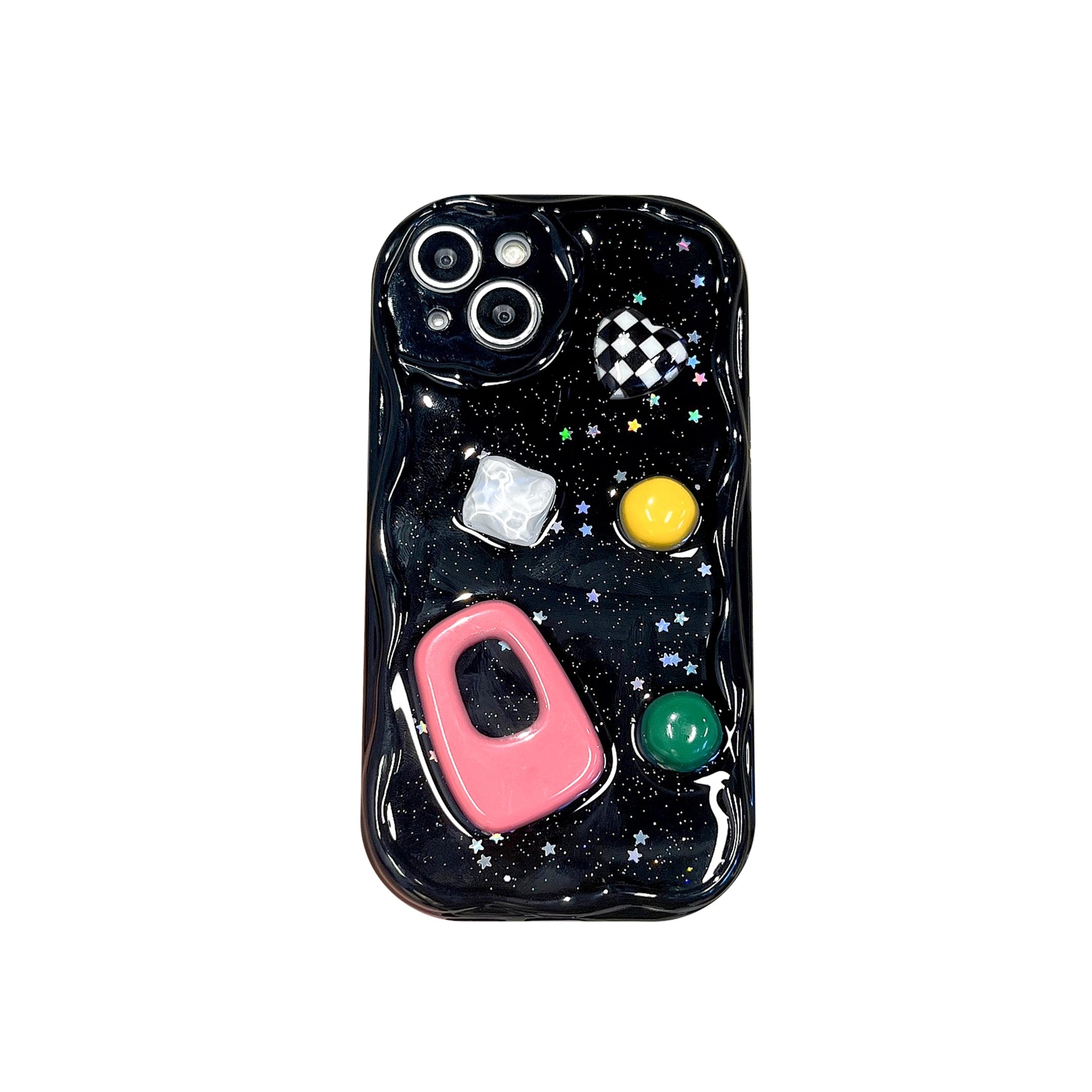3d Space-themed Iphone Case With Playful Buttons on Luulla