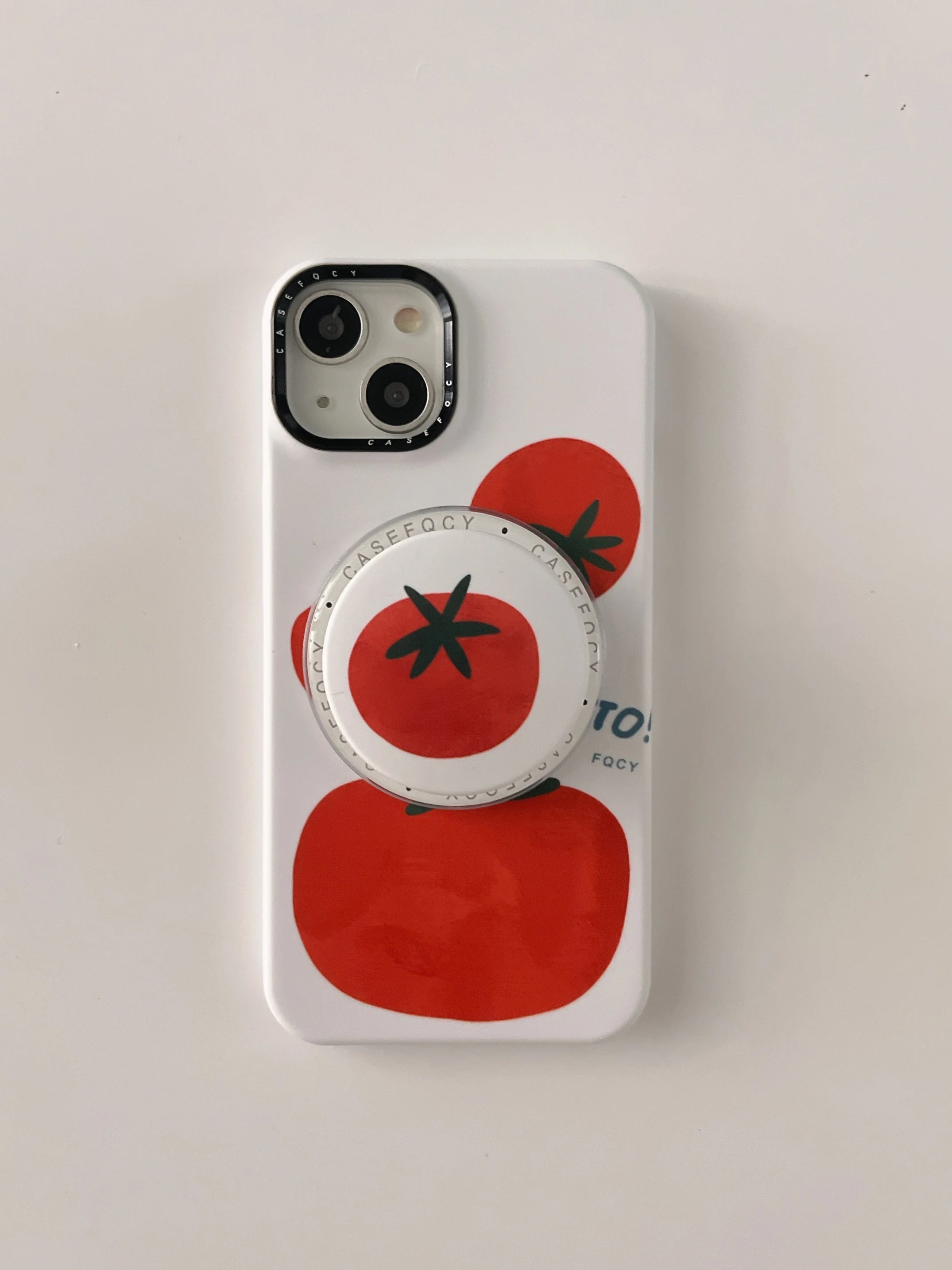 Tomato Print Iphone Case With Popsocket Grip on Luulla