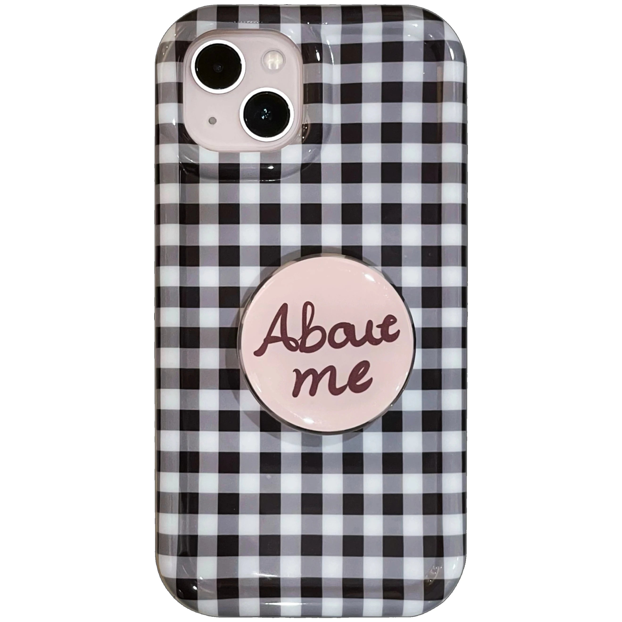 Checkered Phone Case With Pop Socket Holder on Luulla