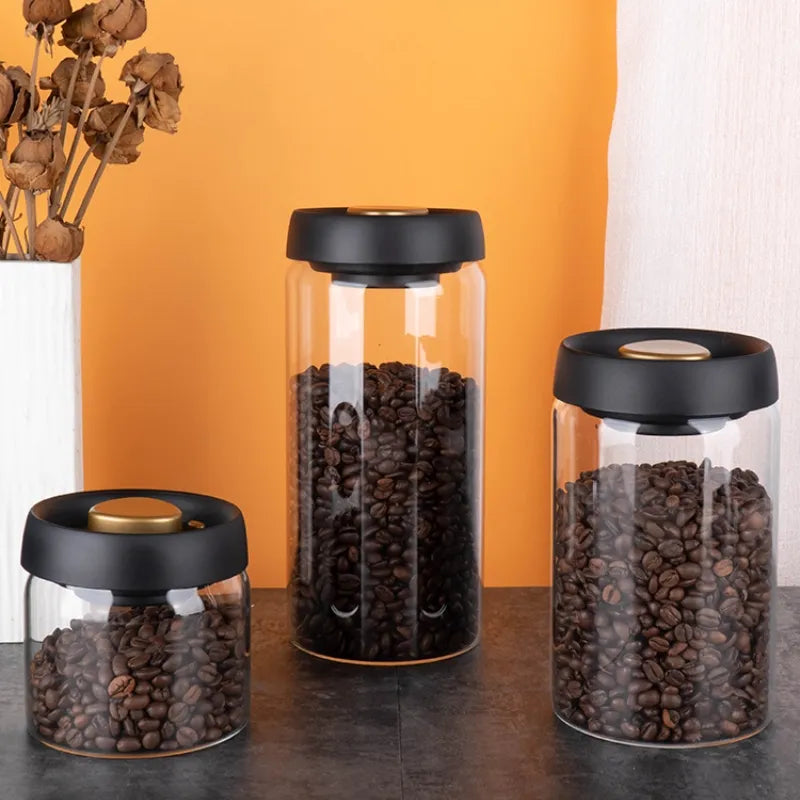Set Of Three Coffee Bean Storage Containers on Luulla