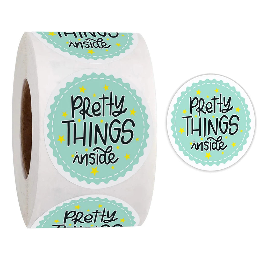 Pretty Things Inside Round Sticker Roll on Luulla