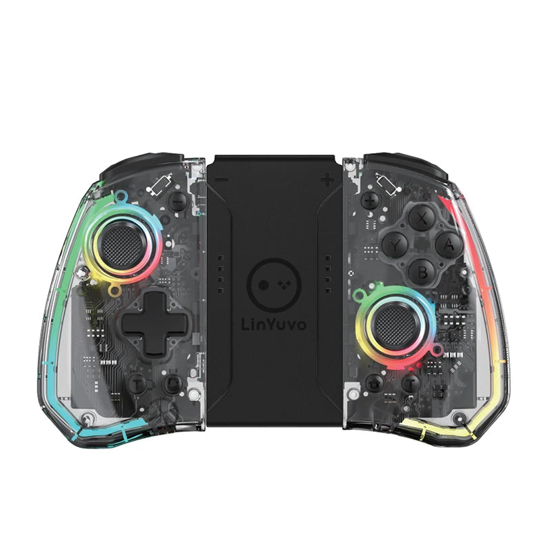 Transparent Wireless Rgb Gaming Controller For Switch on Luulla