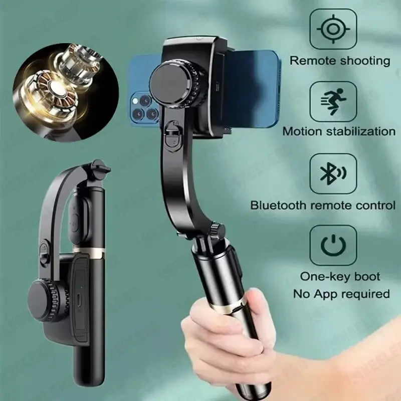 Bluetooth Gimbal Stabilizer For Smartphones With Remote Control on Luulla