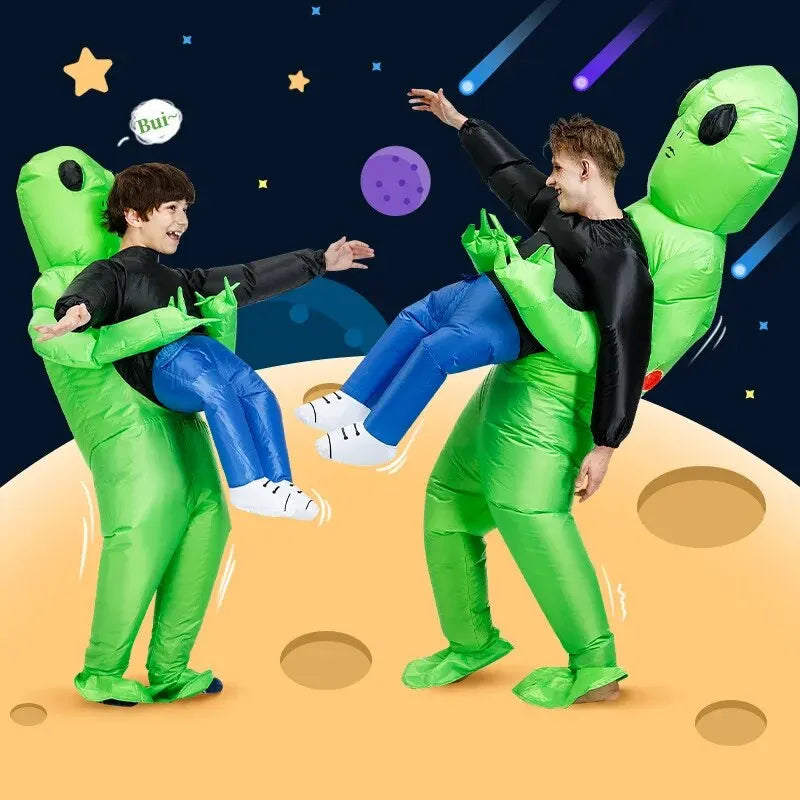 Inflatable Alien Carrying Human Costume For Kids on Luulla