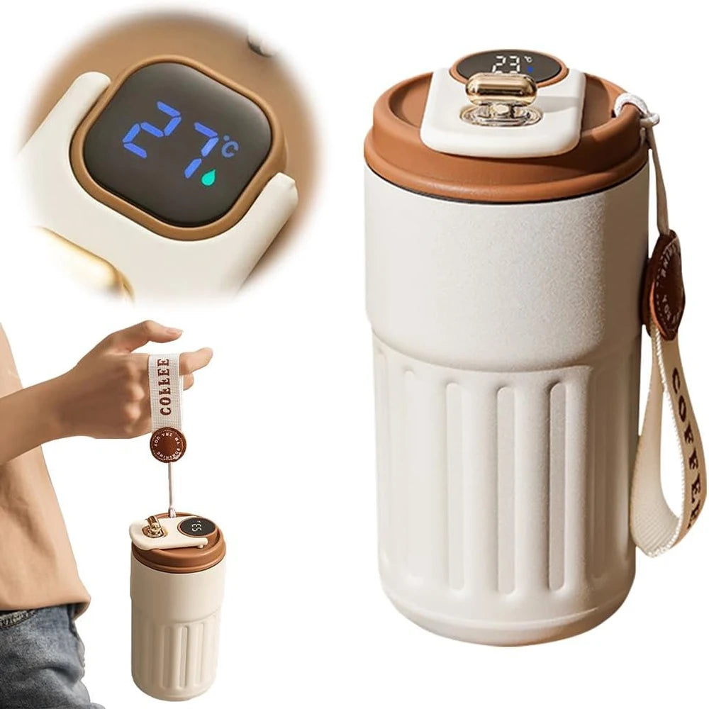 Smart Thermos Bottle With Digital Temperature Display on Luulla