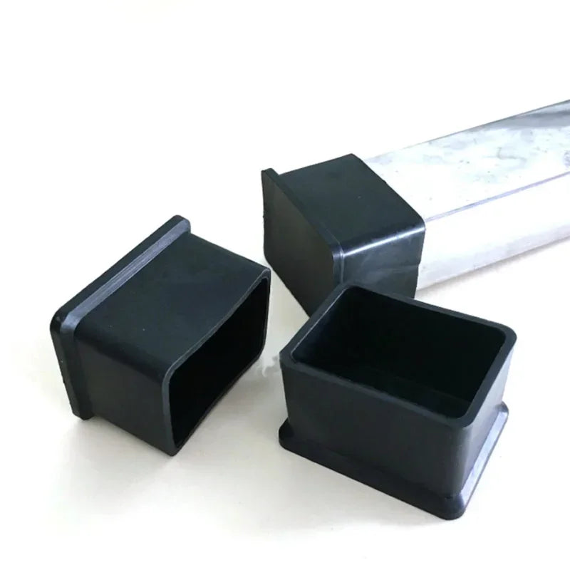 Rectangular Plastic Tubing End Caps - 4 Pack on Luulla