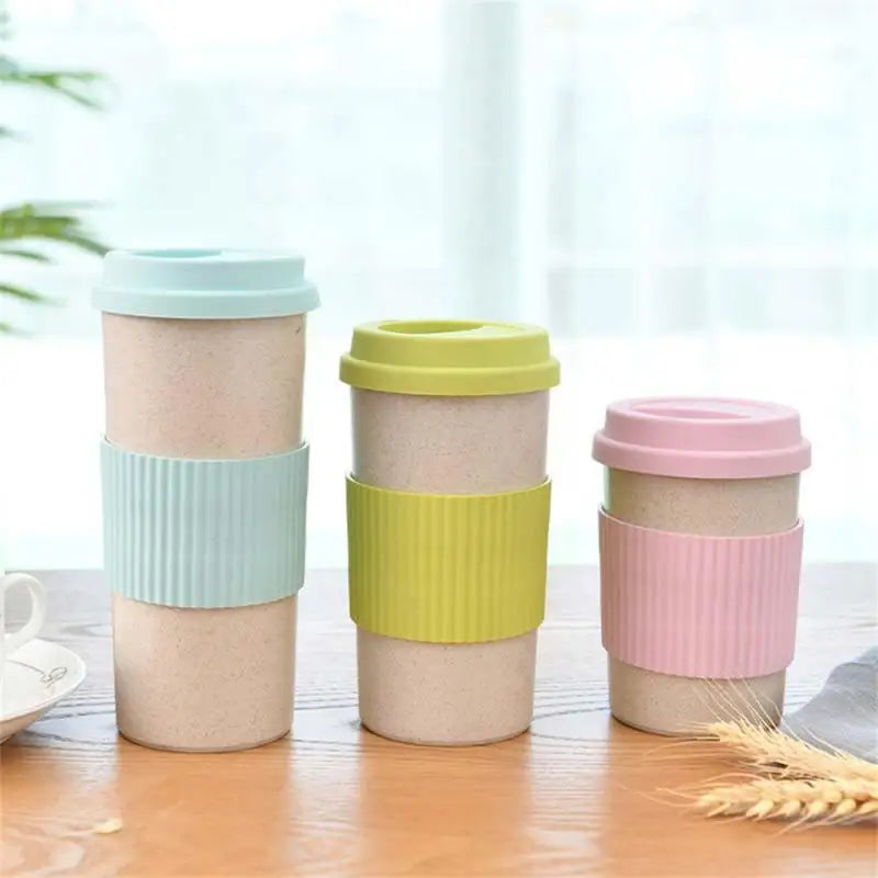 Eco-friendly Reusable Coffee Mugs With Silicone Sleeves on Luulla