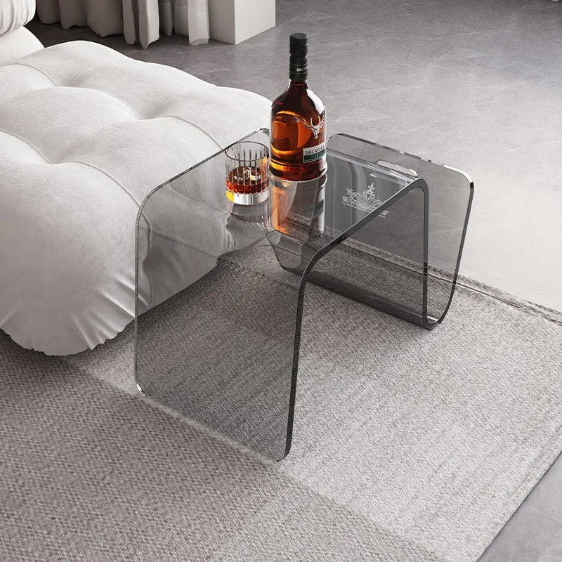 Modern Glass Side Table For Living Room on Luulla