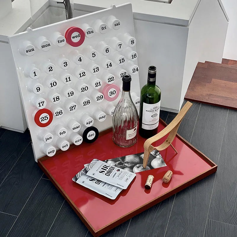 Modern Capsule Wine Countdown Calendar Holder on Luulla