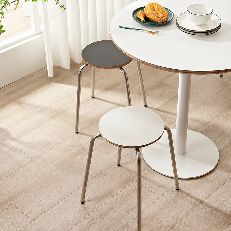 Modern Minimalist Round Dining Table And Stool Set on Luulla