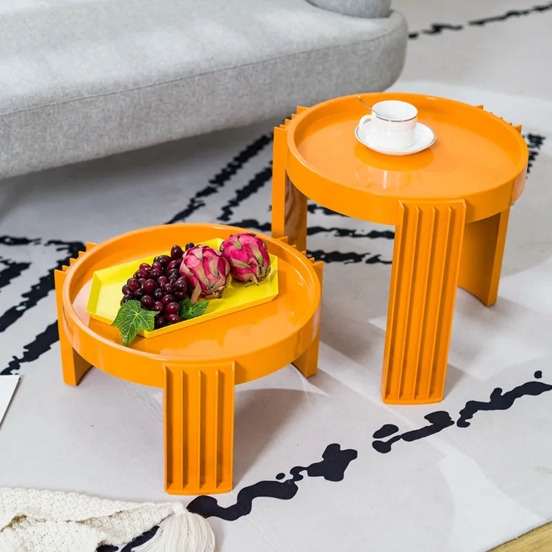 Modern Orange Nesting Coffee Tables For Living Room on Luulla