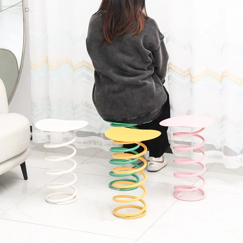 Colorful Spiral Spring Stool For Modern Home on Luulla