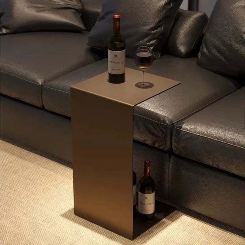 Modern Sleek Black Sofa Side Table Stand on Luulla