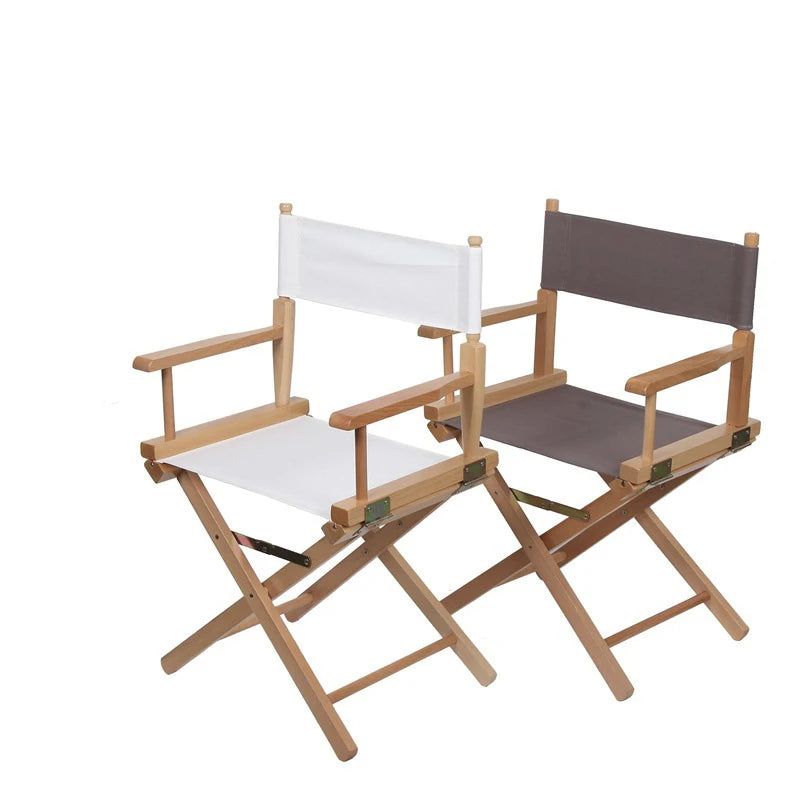Folding Wooden Directors Chairs Set Outdoor Seating on Luulla