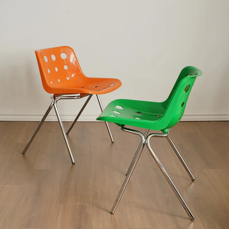 Modern Vibrant Stackable Plastic Chairs For Home on Luulla