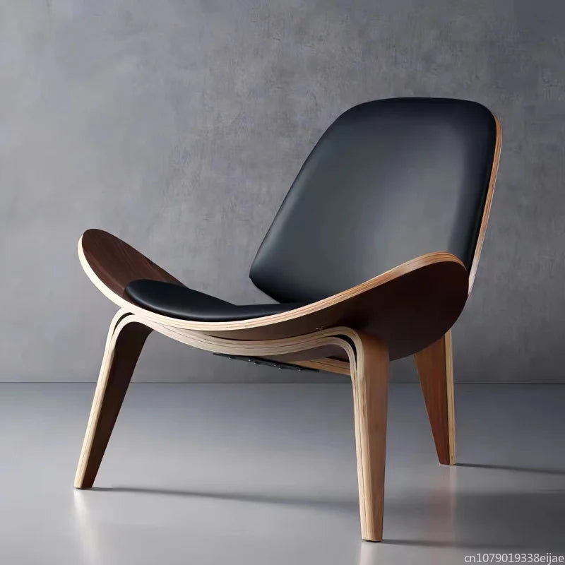 Modern Scandinavian Design Wooden Lounge Chair on Luulla