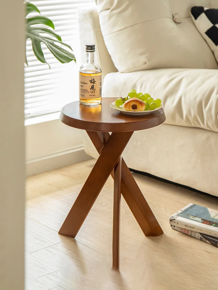 Modern Wooden Tripod Accent Table For Living Room on Luulla