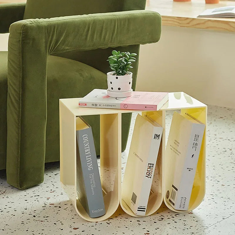 Modern Minimalist U-shaped Side Table Shelf on Luulla