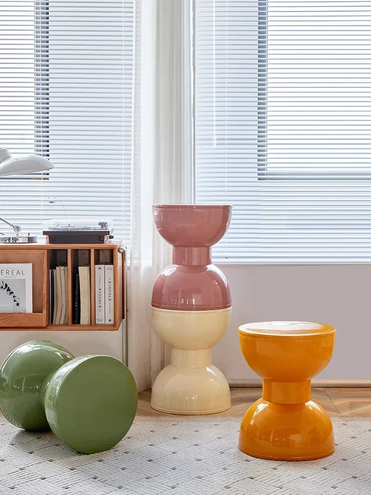 Modern Stacking Sculptural Side Table With on Luulla