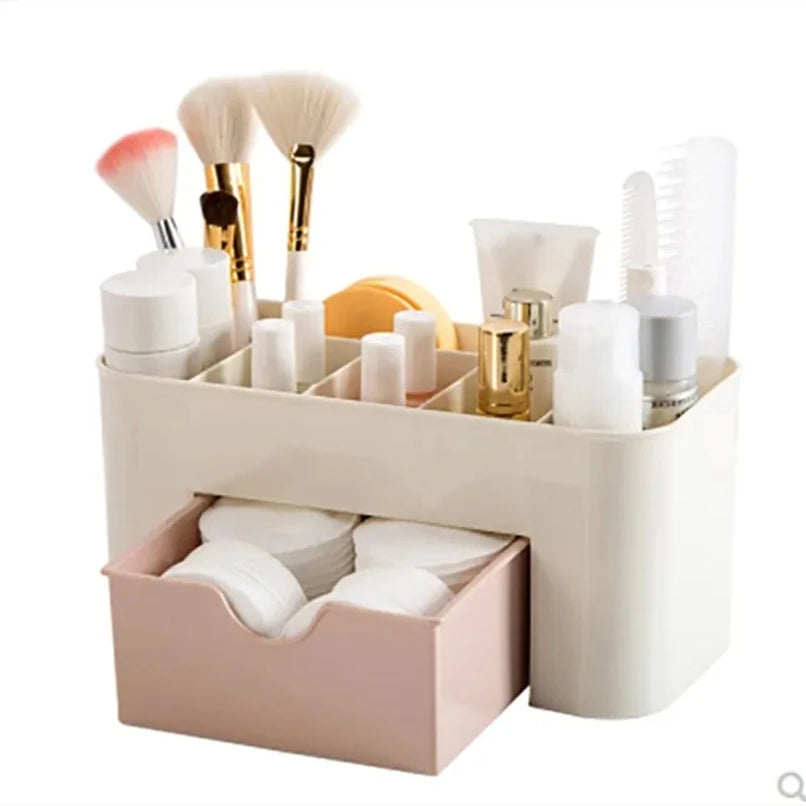Compact Makeup Organizer With Multiple Storage Compartments on Luulla