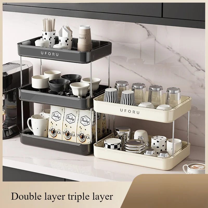 Stackable Counter Organizer With Multiple Utility Shelves on Luulla