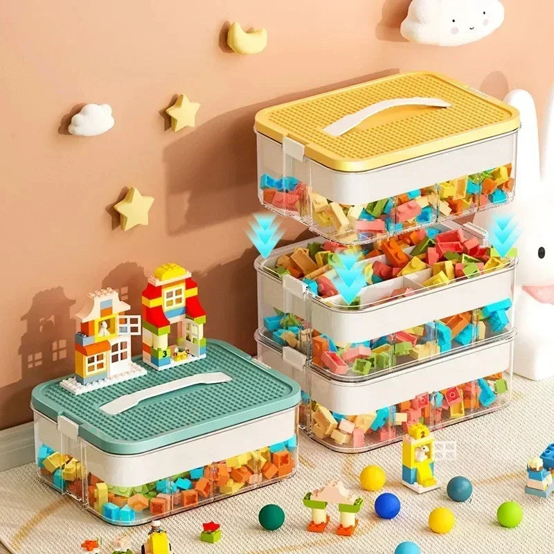Stackable Creative Building Block Storage Boxes Set on Luulla